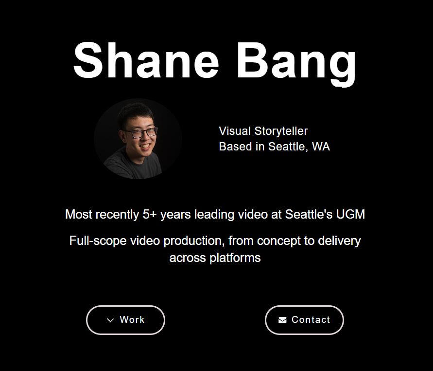 Shane Bang Portfolio